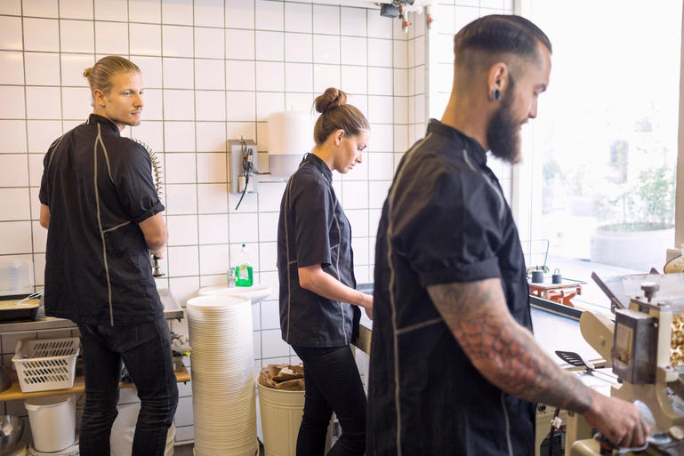 14. First-line supervisors of food preparation and serving workers