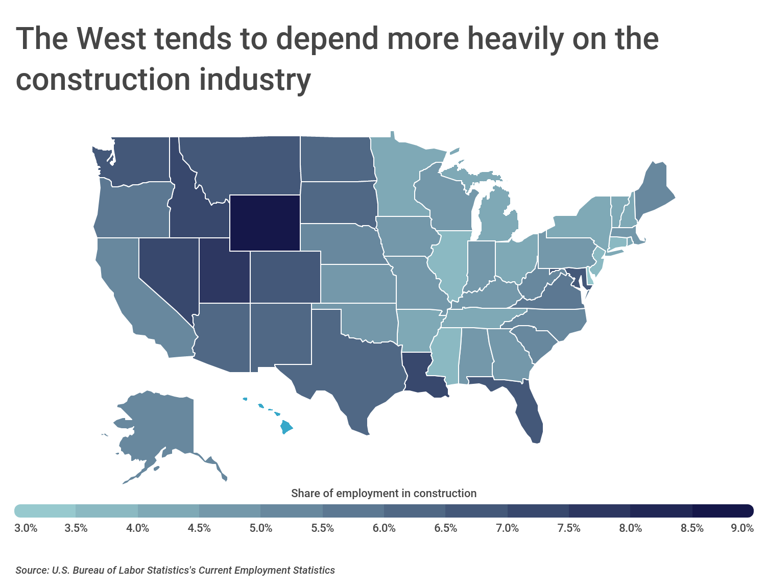 Cities With the Most Construction Workers