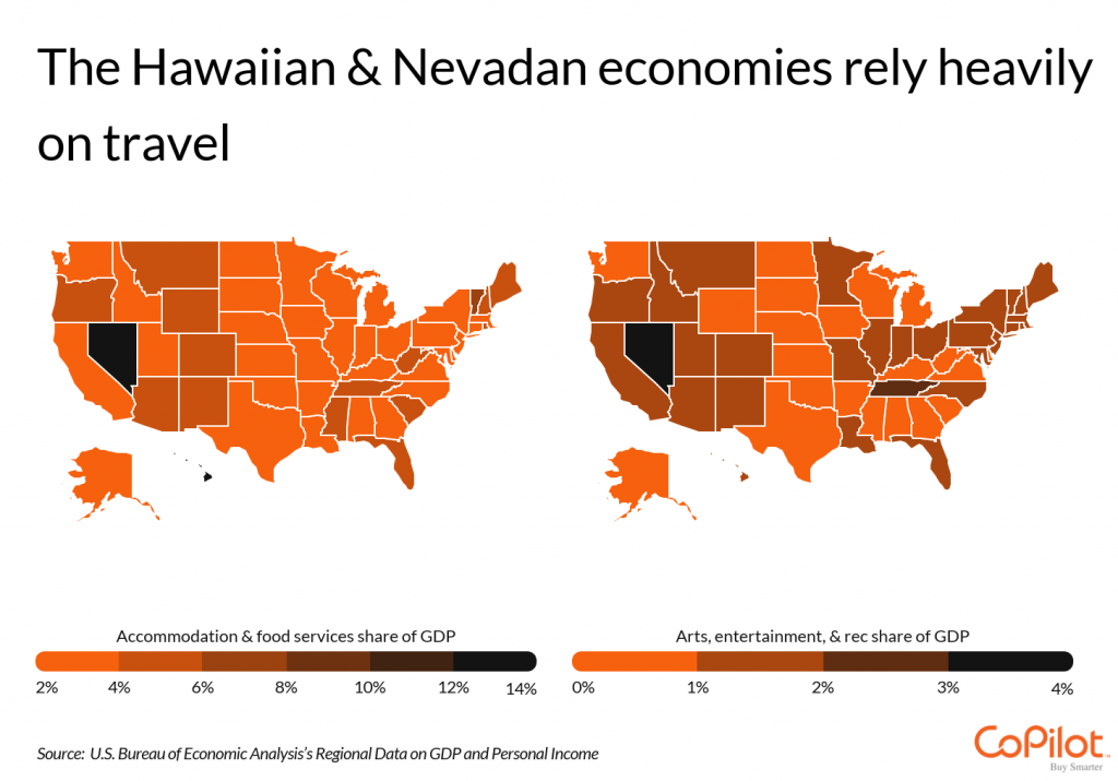 States Most Impacted by Travel Restrictions | KSJB AM 600